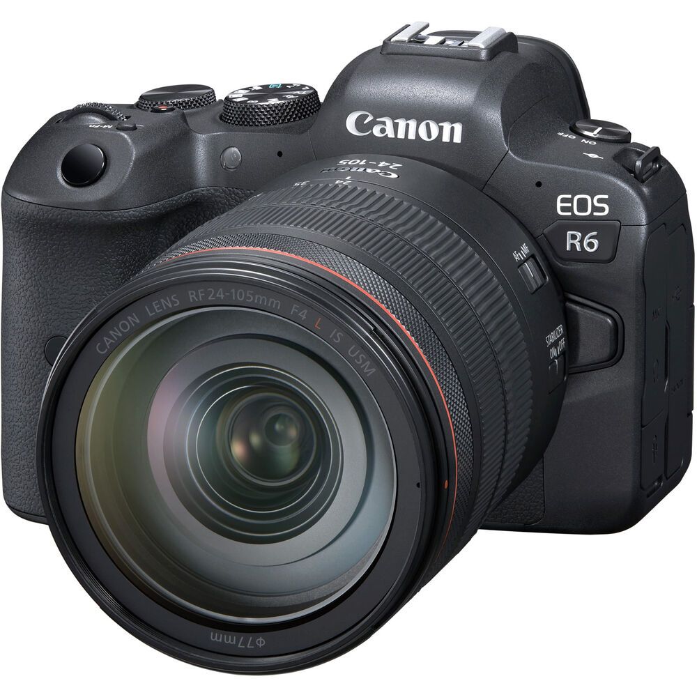 Canon EOS R6 Mirrorless Digital Camera With 24 105mm F 4L Lens 4082C012 Canon EOS R6 Mirrorless Digital Camera With 24 105mm F 4L Lens 4082C012